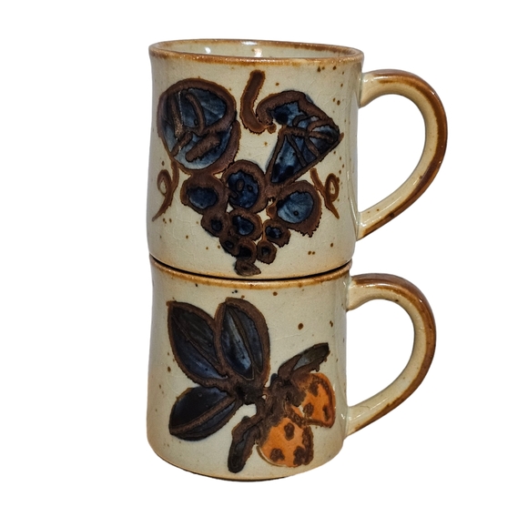 Dining | Vintage 7s Speckled Fruit Strawberry Coffee Mug Grape Coffee ...